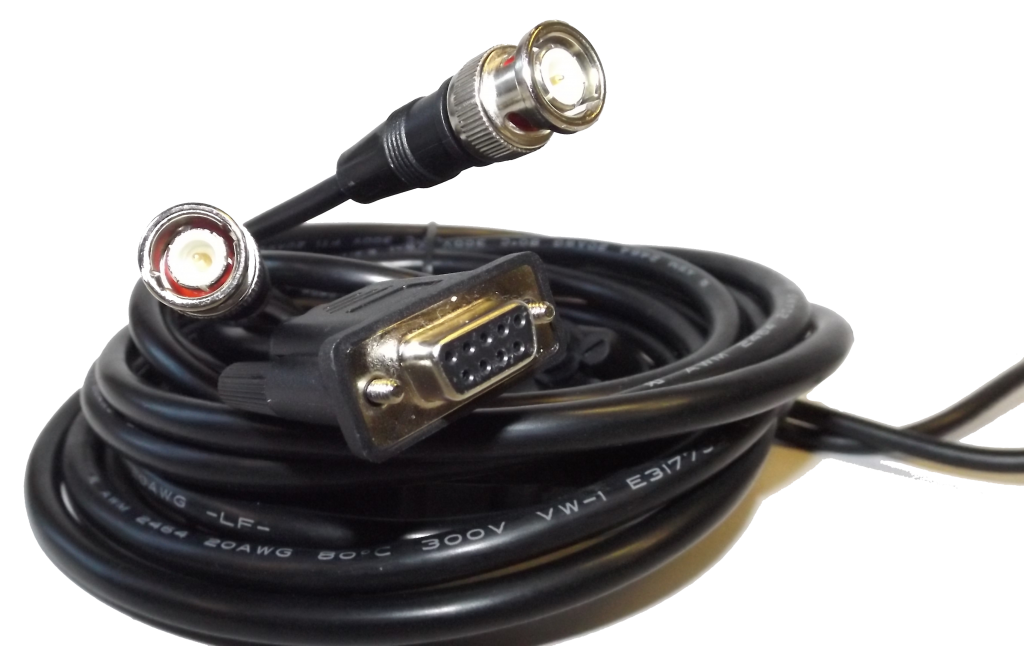 9-pin Female DSUB to 2 x BNC connector %% Warwick Control Technologies Store